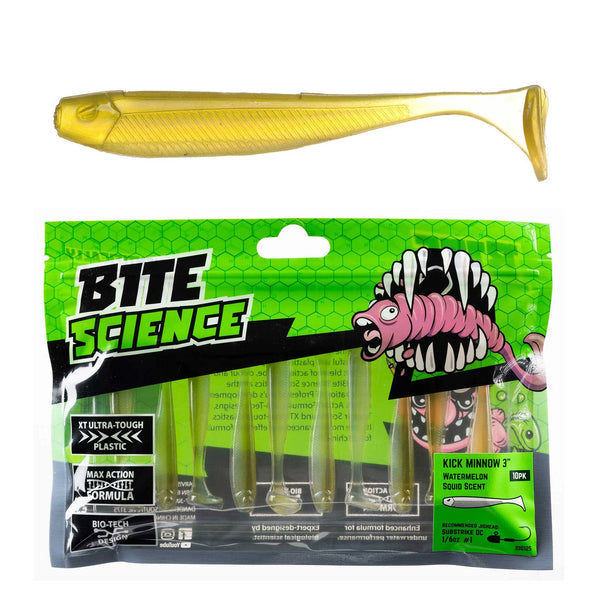 Bite Science Kick Minnow 3in - Compleat Angler Nedlands Pro Tackle