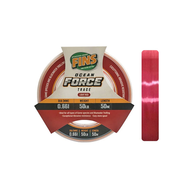 Fins Ocean Force Trace - Light Red - Compleat Angler Nedlands Pro Tackle