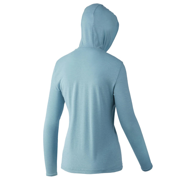 Huk Waypoint Hoodie Womens Porcelain Blue - Compleat Angler Nedlands ...
