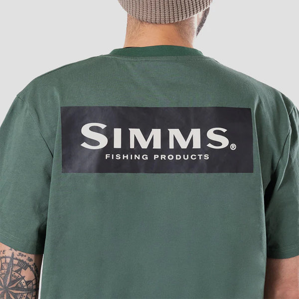 Simms Logo Tee - Green - Compleat Angler Nedlands Pro Tackle